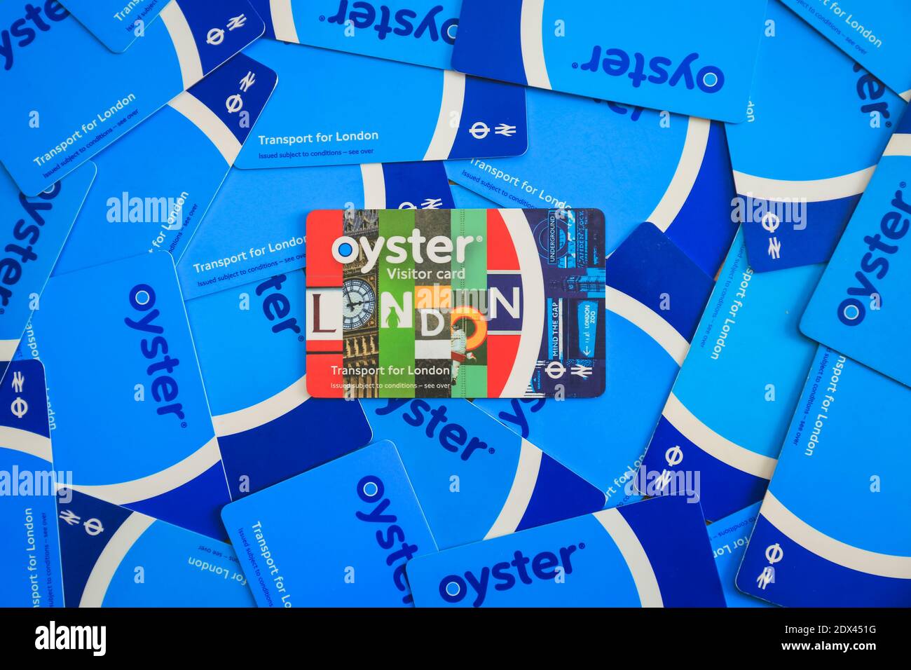 London, UK. 23 Dec 2020. Oyster card, travelcard, Transport for London ...