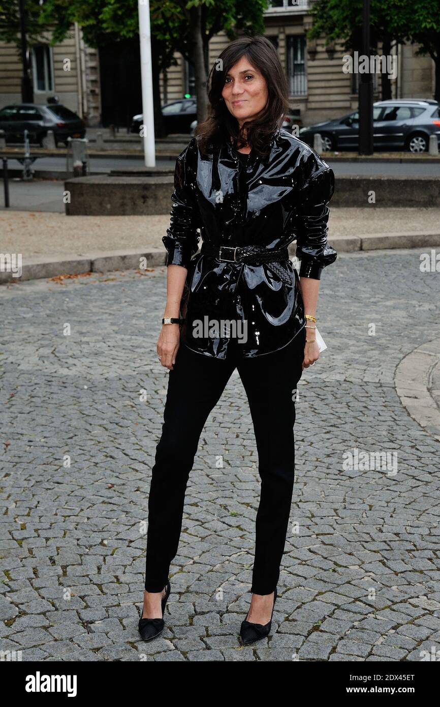 Emmanuelle Alt arriving for the Miu Miu Resort Collection Presentation ...