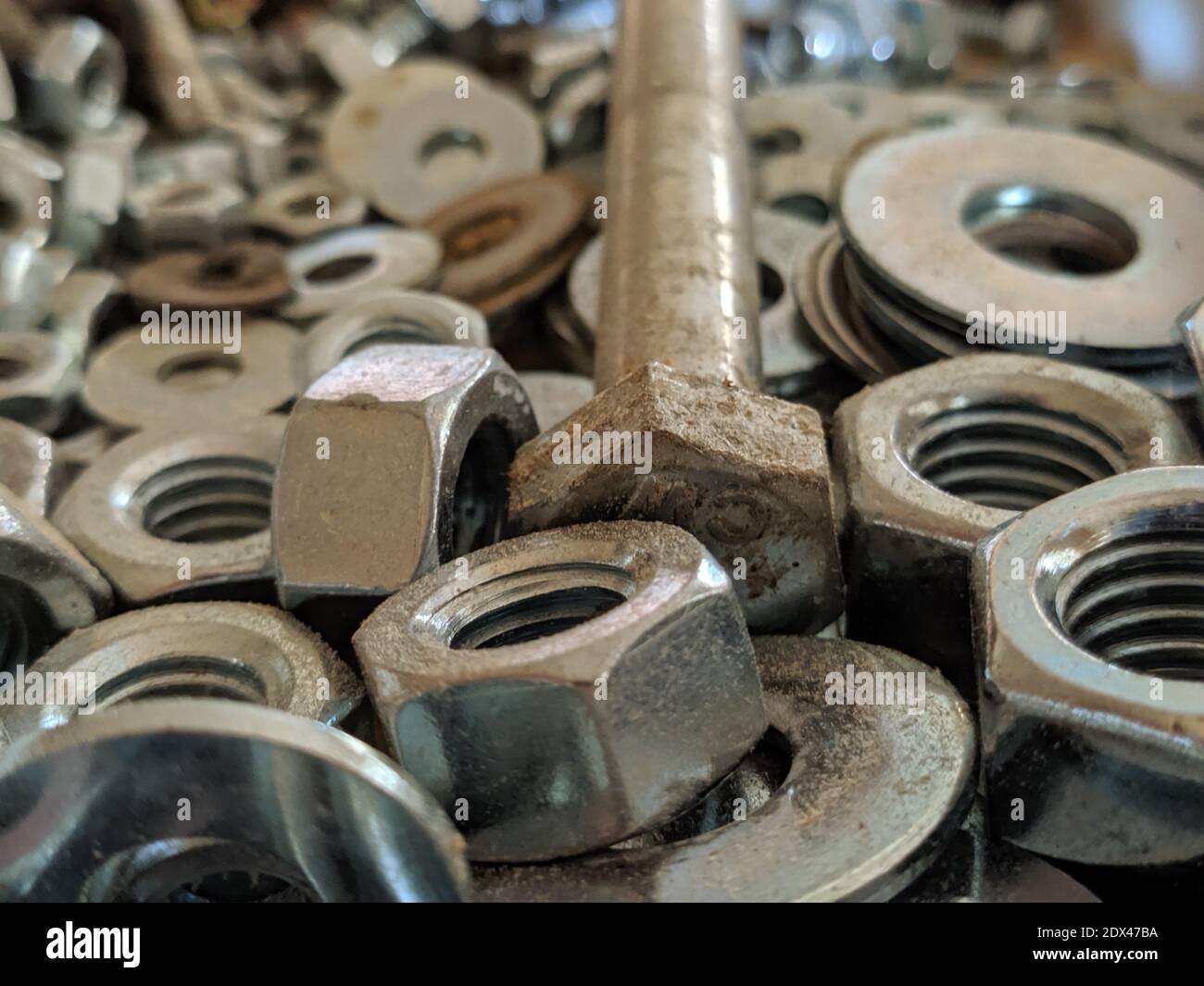 Wrought iron bolts hi-res stock photography and images - Alamy