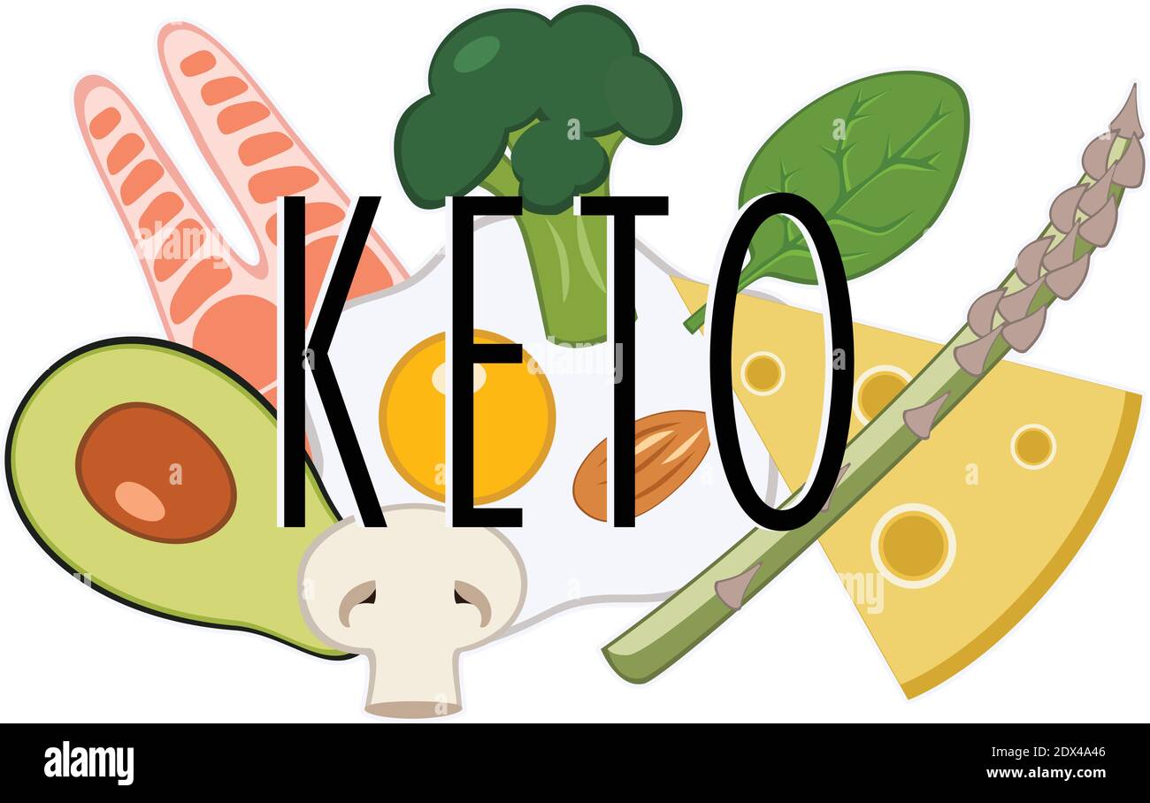 Ketogenic food diet symbol Stock Vector Image & Art - Alamy