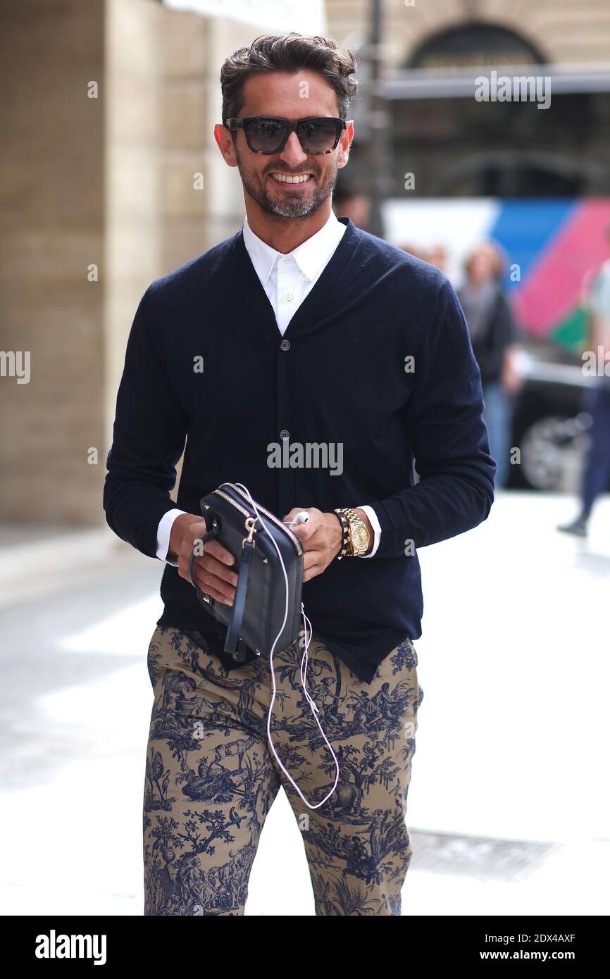 Simone Marchetti arriving at Schiaparelli Fall-Winter 2014-2015 Haute ...