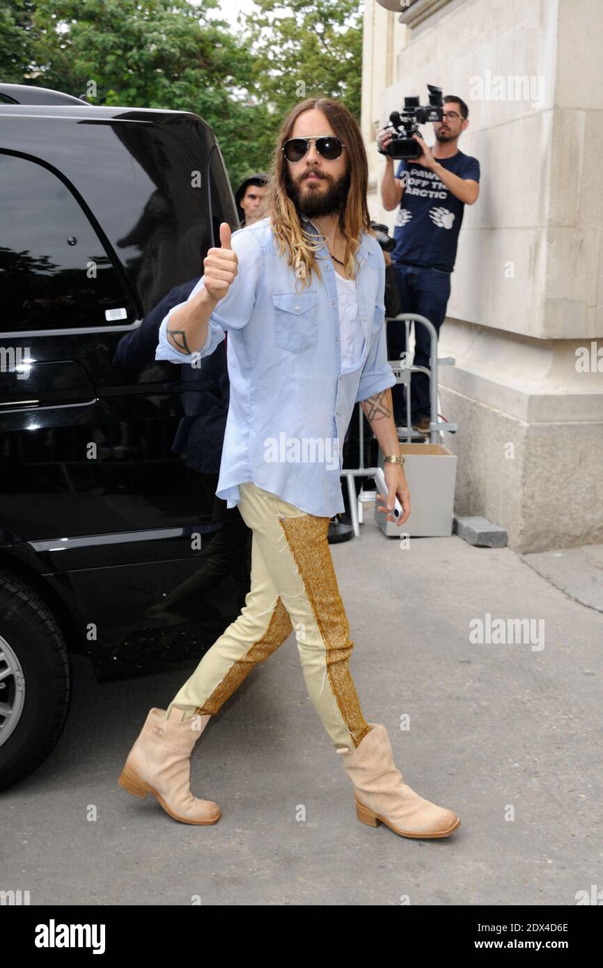 Jared Leto attending Chanel's Fall-Winter 2014/2015 Haute Couture ...