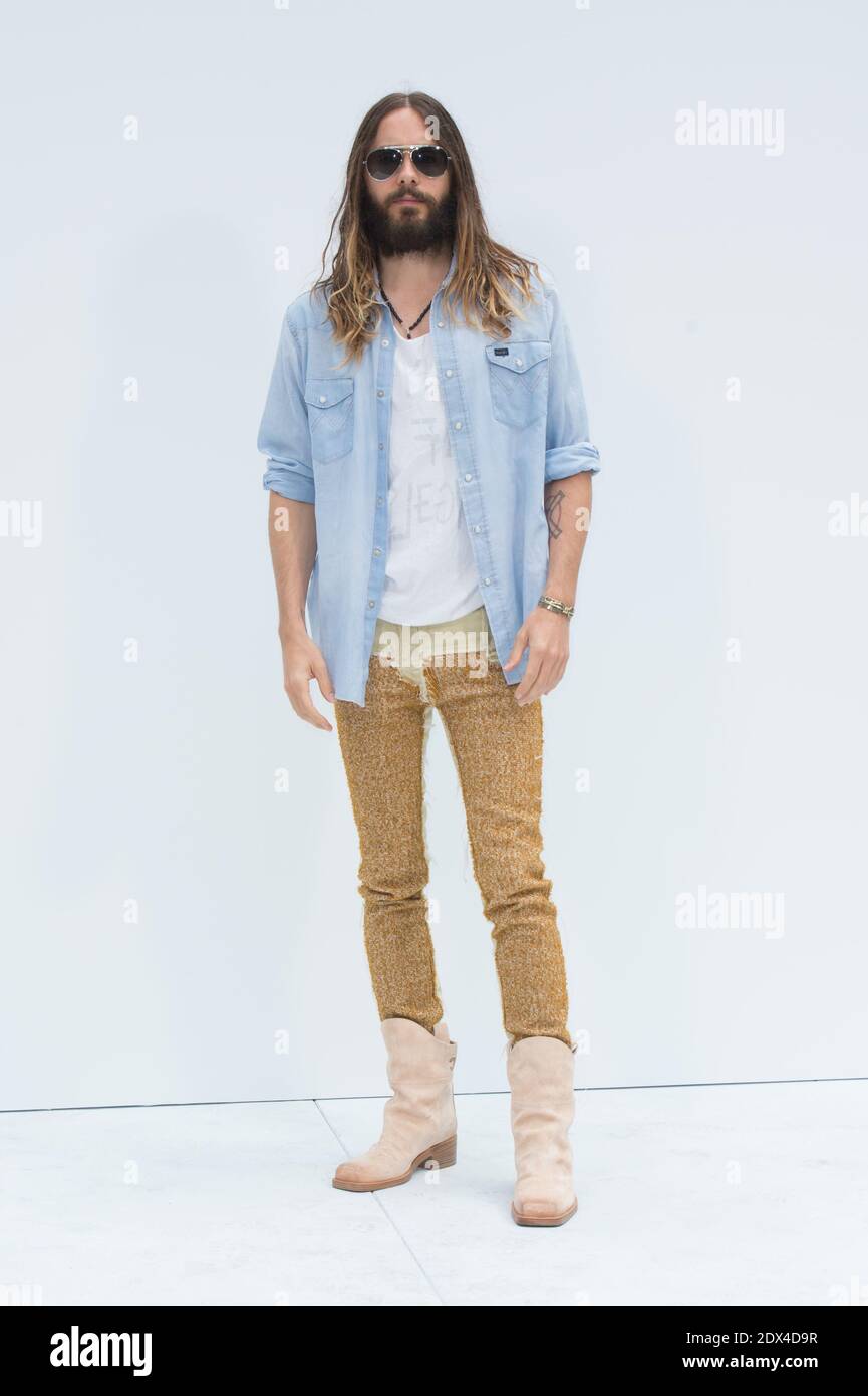 Jared Leto attends the Chanel show as part of Paris Fashion Week ...