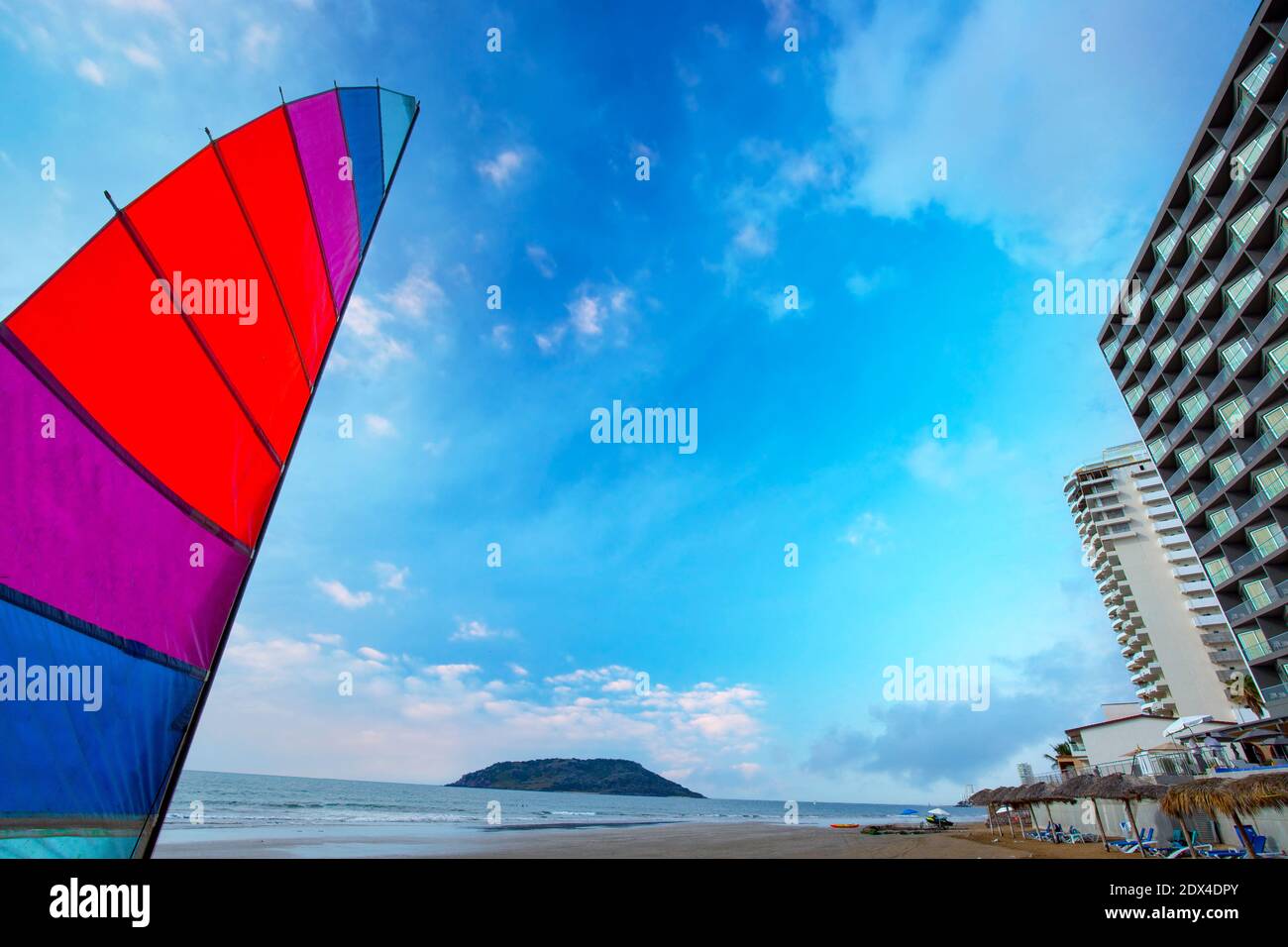 Mazatlan Golden Zone (Zona Dorada), famous touristic beach and resort ...