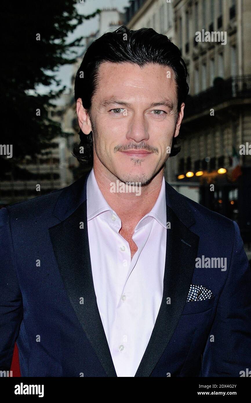 Luke Evans arrives for the Bvlgari collection presentation at Apicius ...