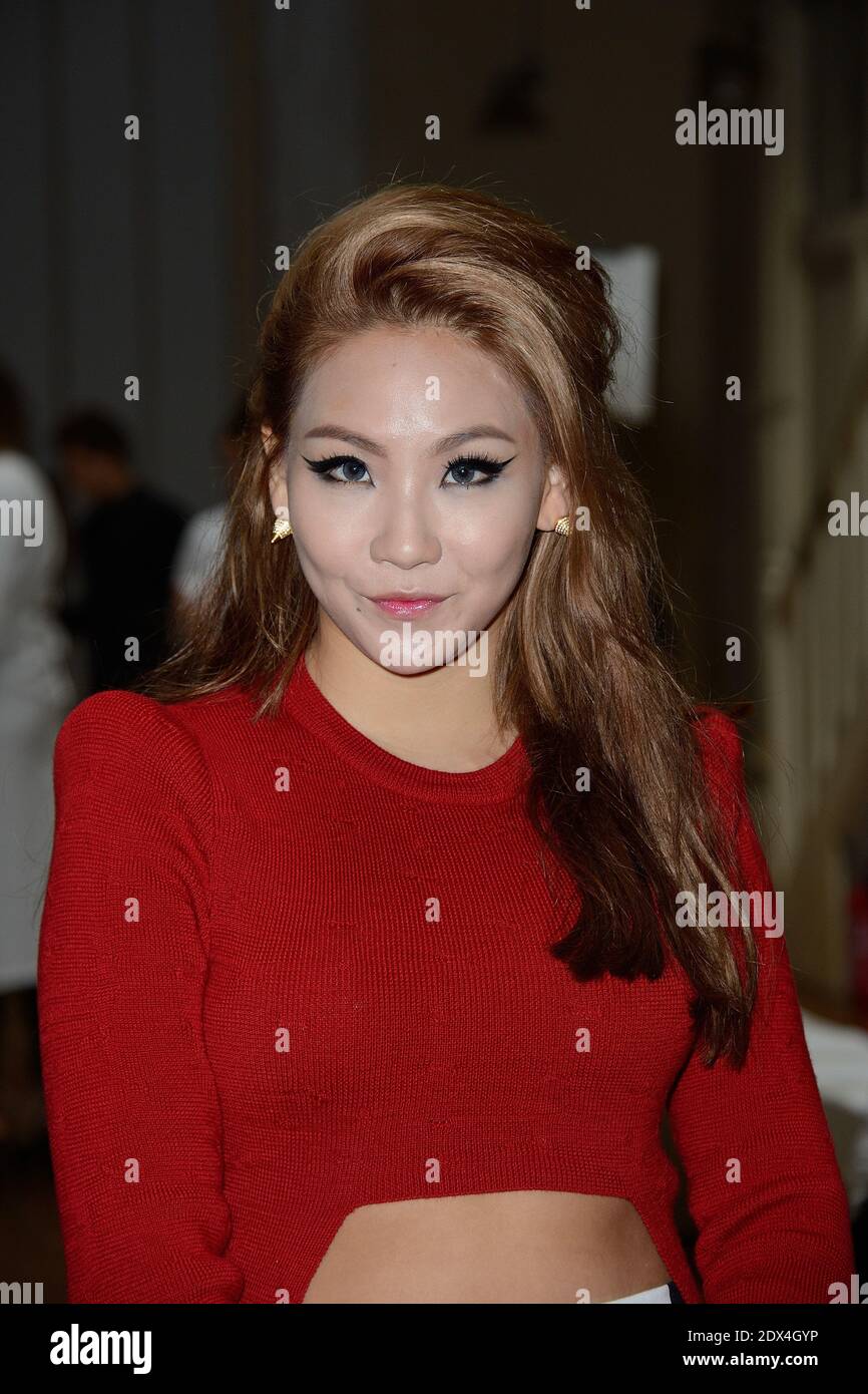 Lee Chae-rin attending Maison Martin Margiela's Fall-Winter 2014/2015 ...