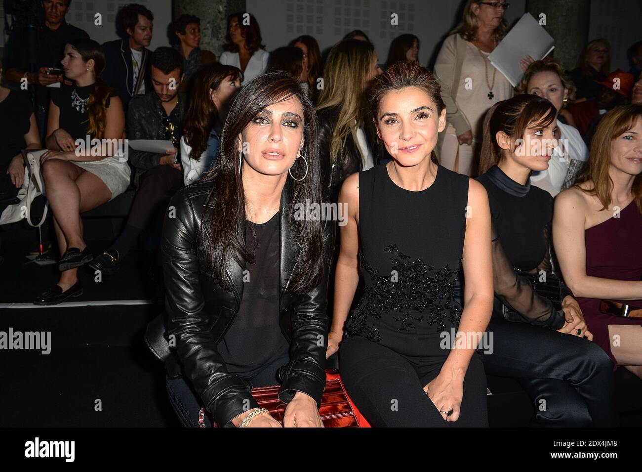 L-R : Nadine Labaki and Clotilde Courau attend the Elie Saab collection ...