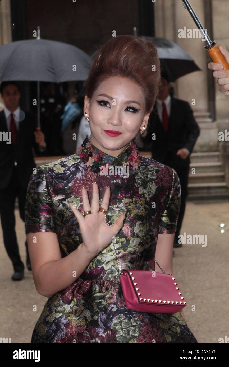 Lee Chae-Rin attending Valentino's Fall-Winter 2014/2015 Haute Couture ...