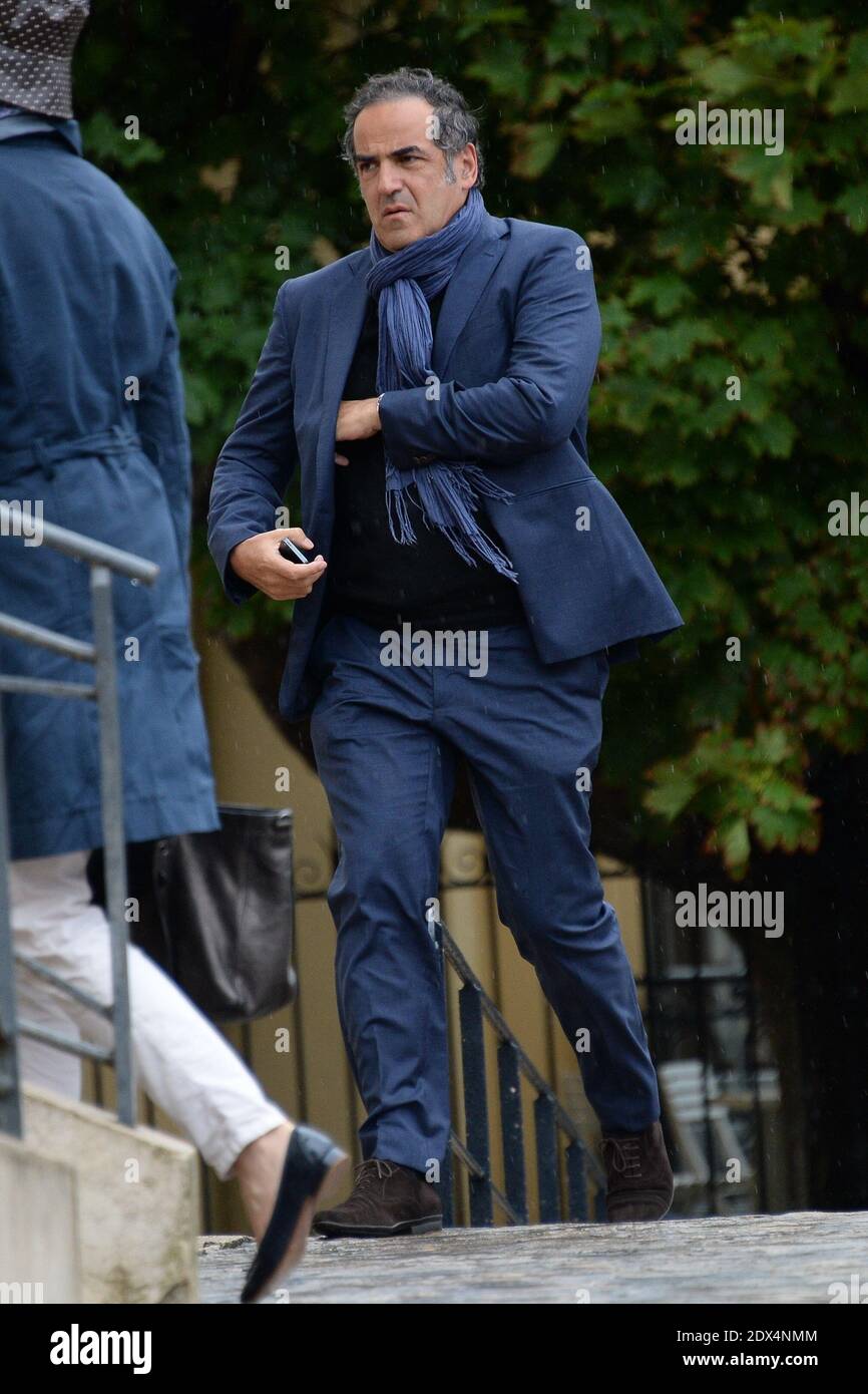 Christopher Baldelli aux obseques de Benoit Duquesne a l'eglise Jeanne ...