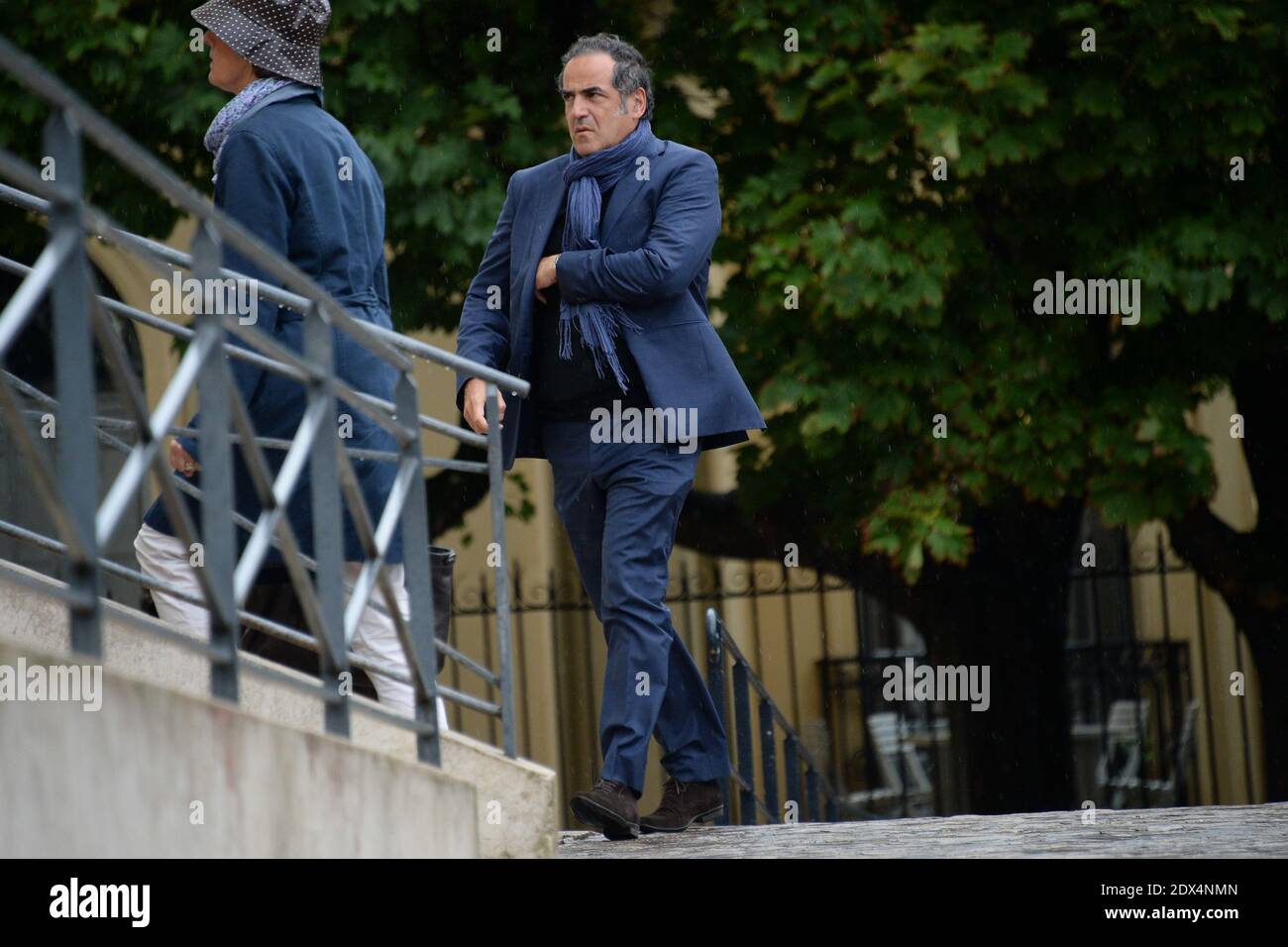 Christopher Baldelli aux obseques de Benoit Duquesne a l'eglise Jeanne ...