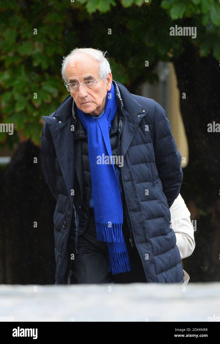 Jean-Pierre Elkabbach aux obseques de Benoit Duquesne a l'eglise Jeanne ...