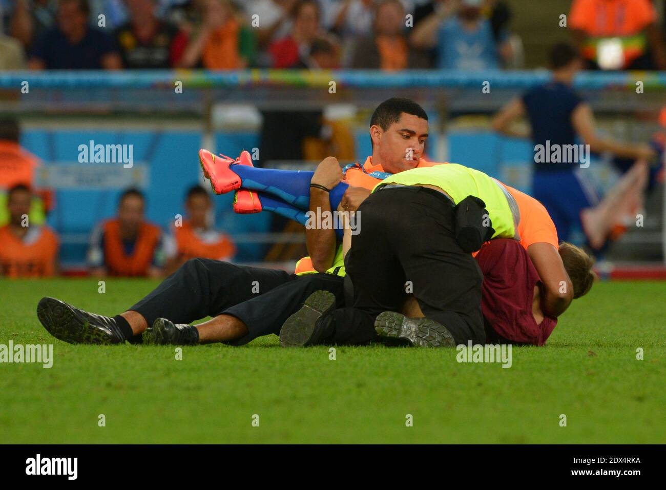 Streaker in Soccer World Cup Final match Germany vs Argentina in ...