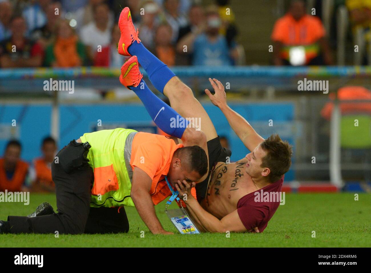 Streaker in Soccer World Cup Final match Germany vs Argentina in ...