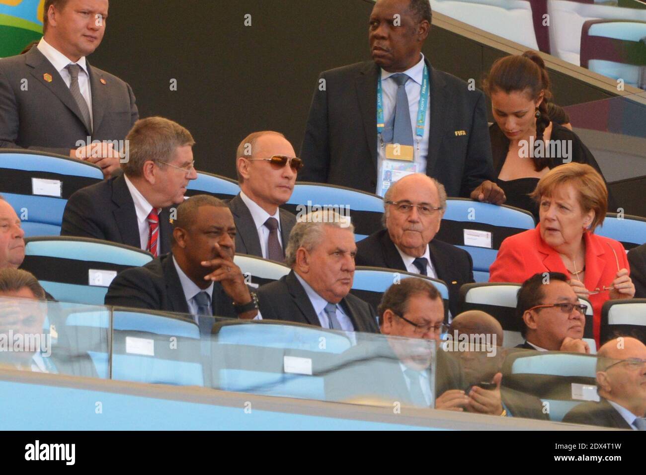 Fifa world cup 2014 angela merkel hi-res stock photography and images ...