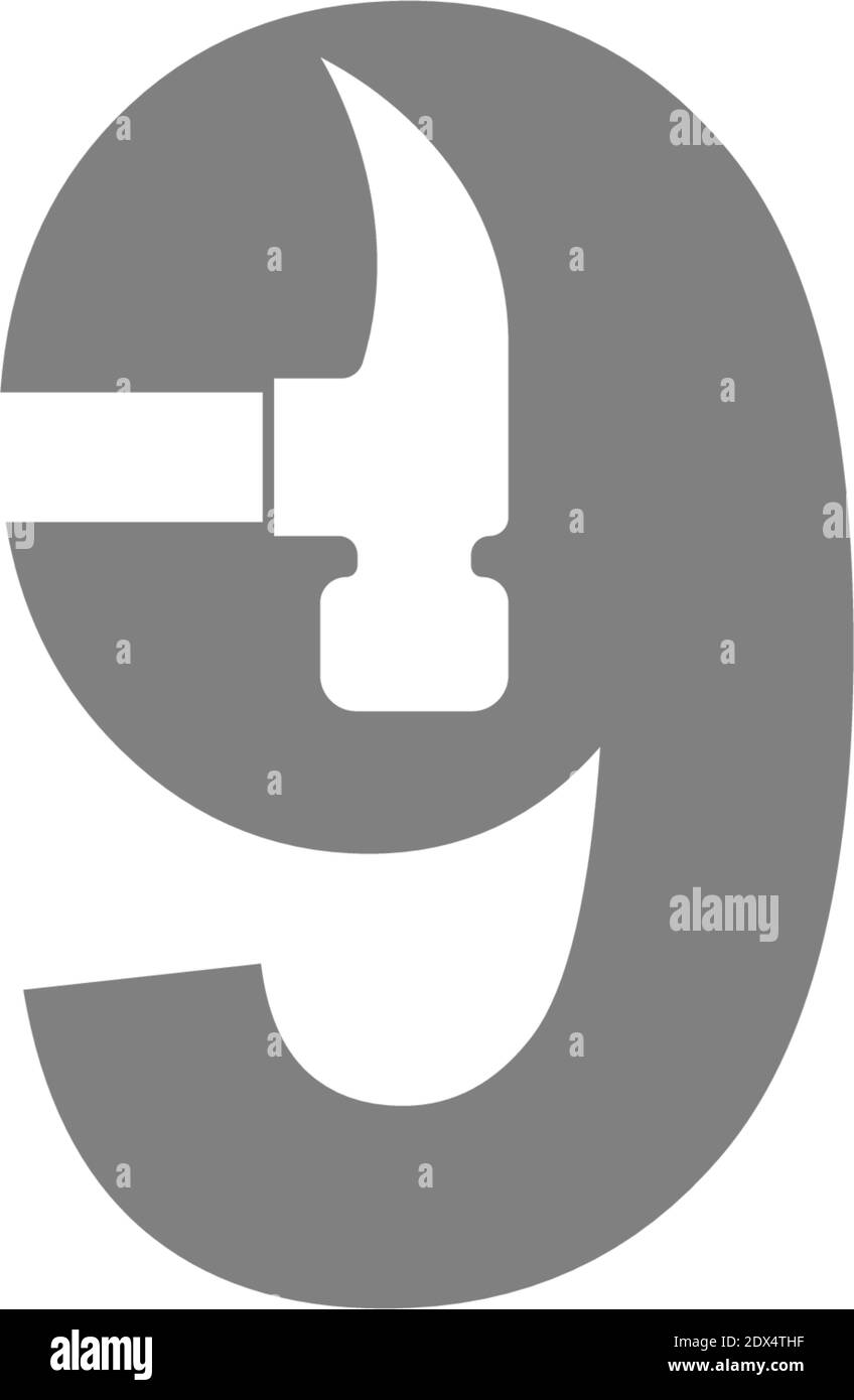 Number 9 combination icon logo design vector Stock Vector Image & Art ...