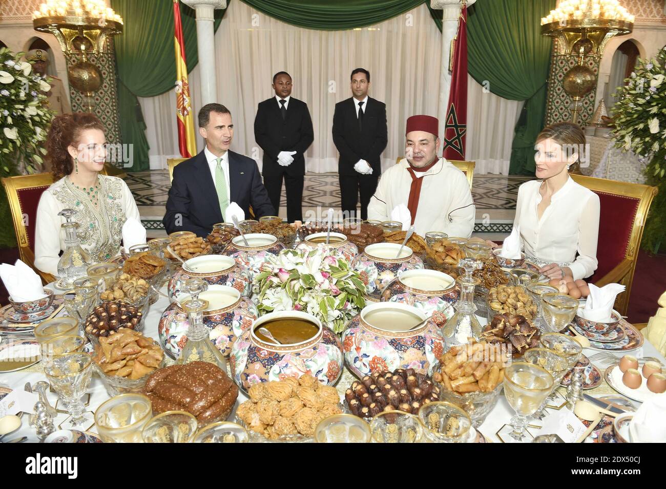 HM King Mohammed VI, accompanied by HRH Prince Moulay Rachid and Their ...