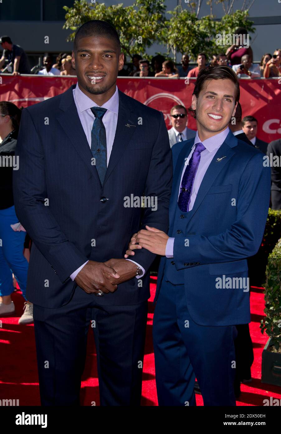 Michael Sam and Vito Cammisano attend The 2014 ESPYS at Nokia Theatre L ...