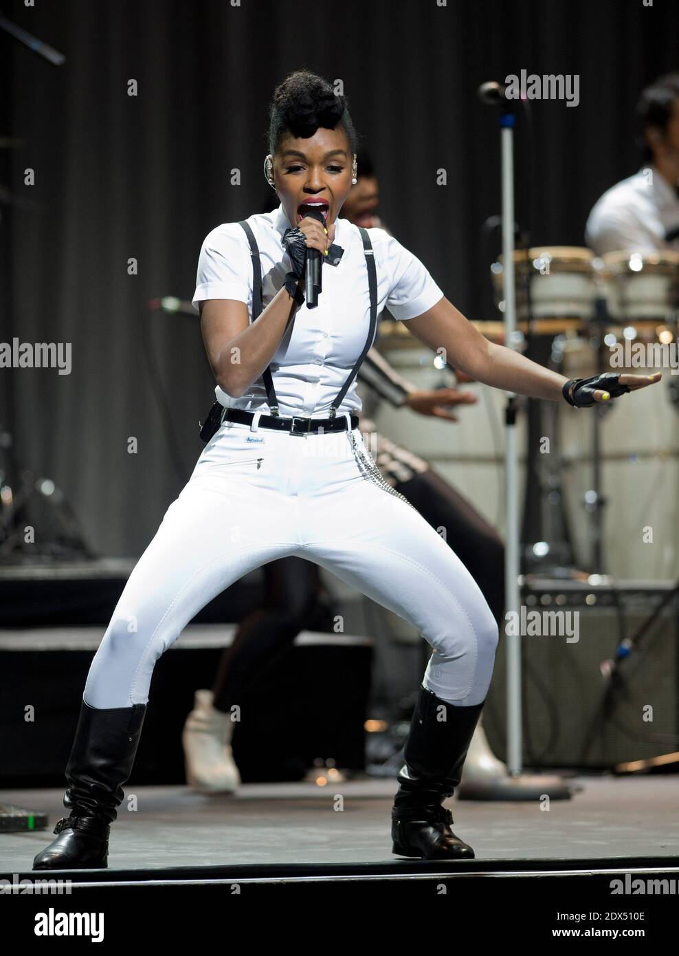 Singer Janelle Monae performs after receiving the Grammy Museum's Jane ...