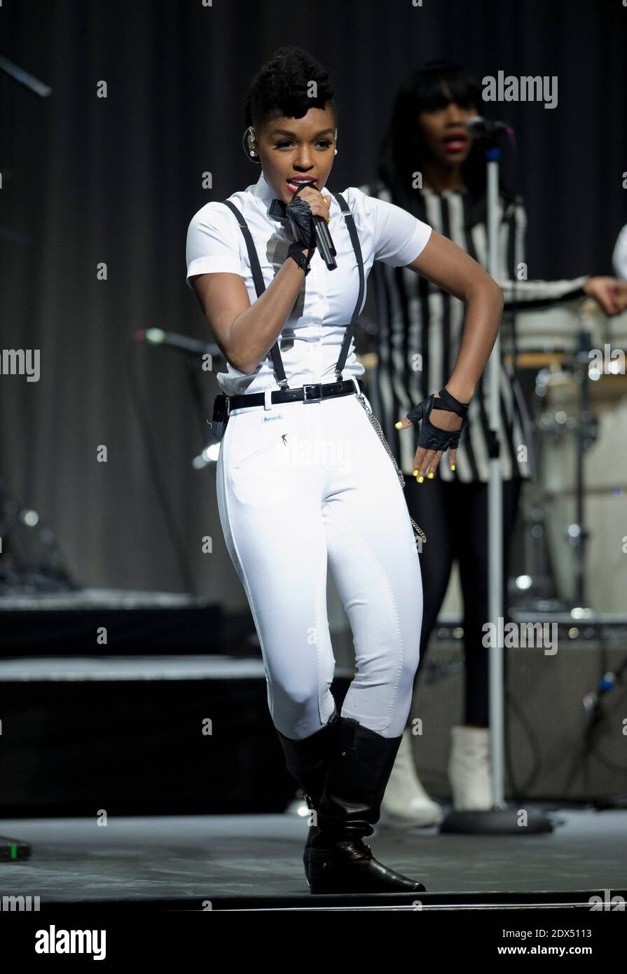 Singer Janelle Monae performs after receiving the Grammy Museum's Jane ...
