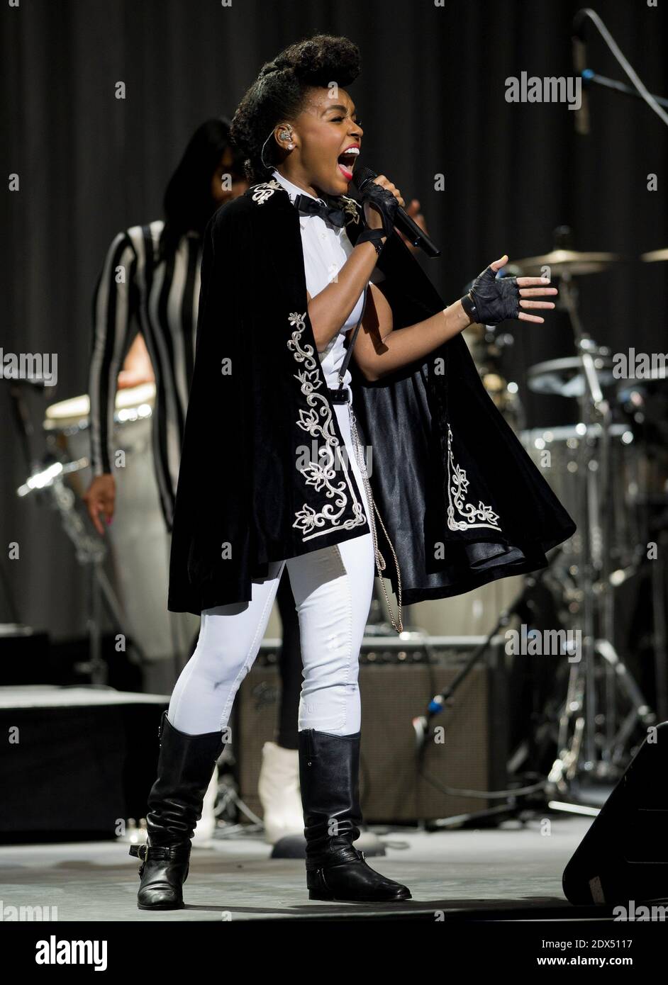 Singer Janelle Monae performs after receiving the Grammy Museum's Jane ...
