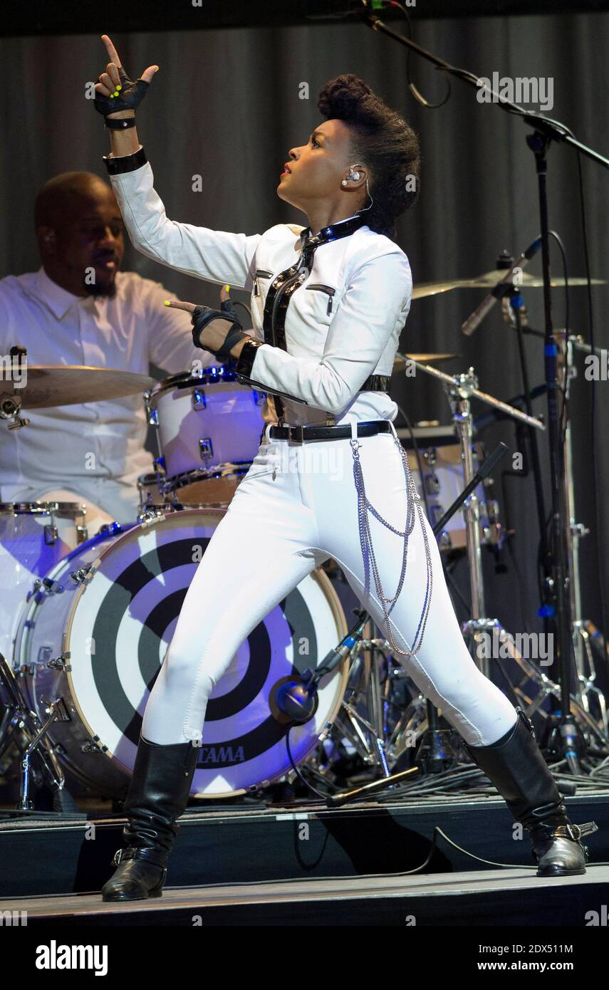 Singer Janelle Monae performs after receiving the Grammy Museum's Jane ...
