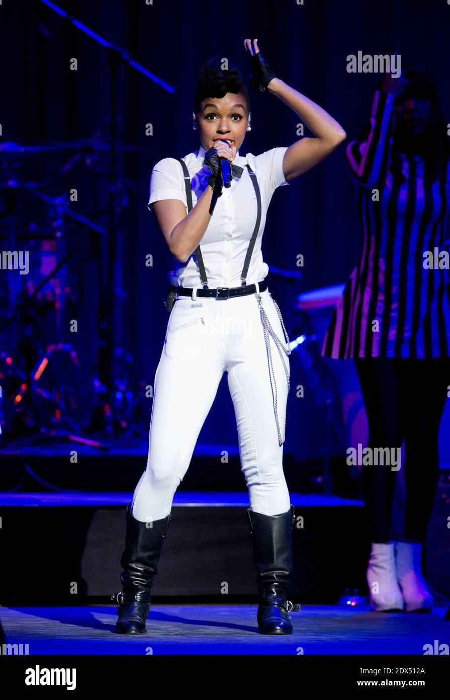 Singer Janelle Monae performs after receiving the Grammy Museum's Jane ...