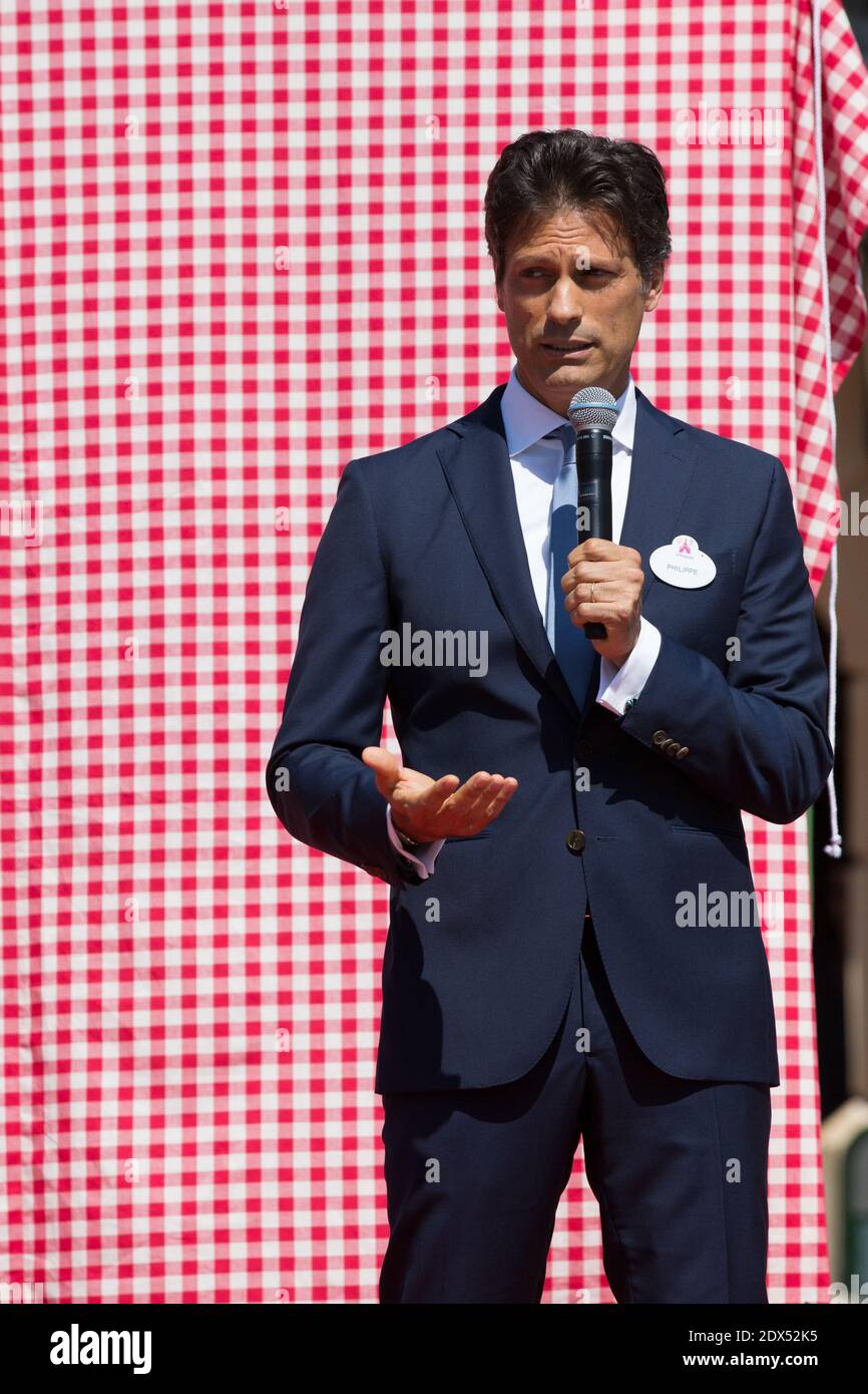 Philippe Gas President of Eurodisney inaugurates "Remy place ...