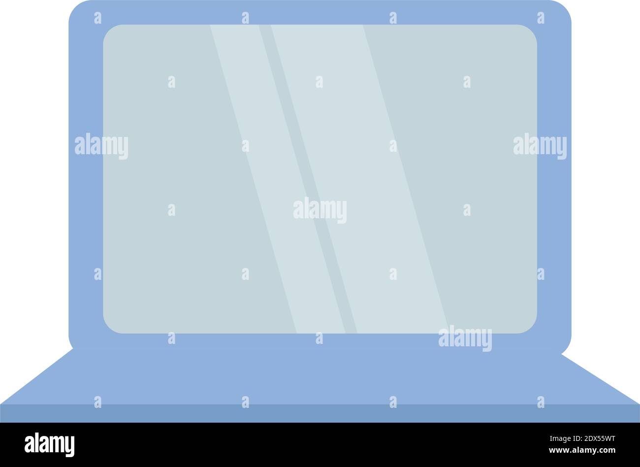 icon of laptop computer over white background, colorful design, vector ...