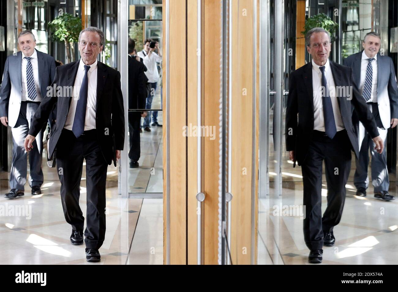 France's state-owned electricity company EDF CEO Henri Proglio arrives ...