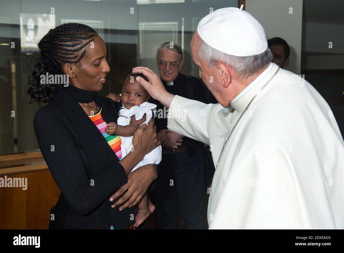 Pope Francis met privately at the Vatican on July 24, 2014 with Meriam ...