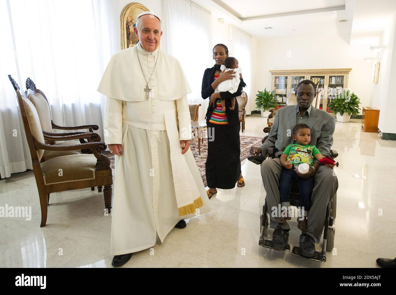 Pope Francis met privately at the Vatican on July 24, 2014 with Meriam ...