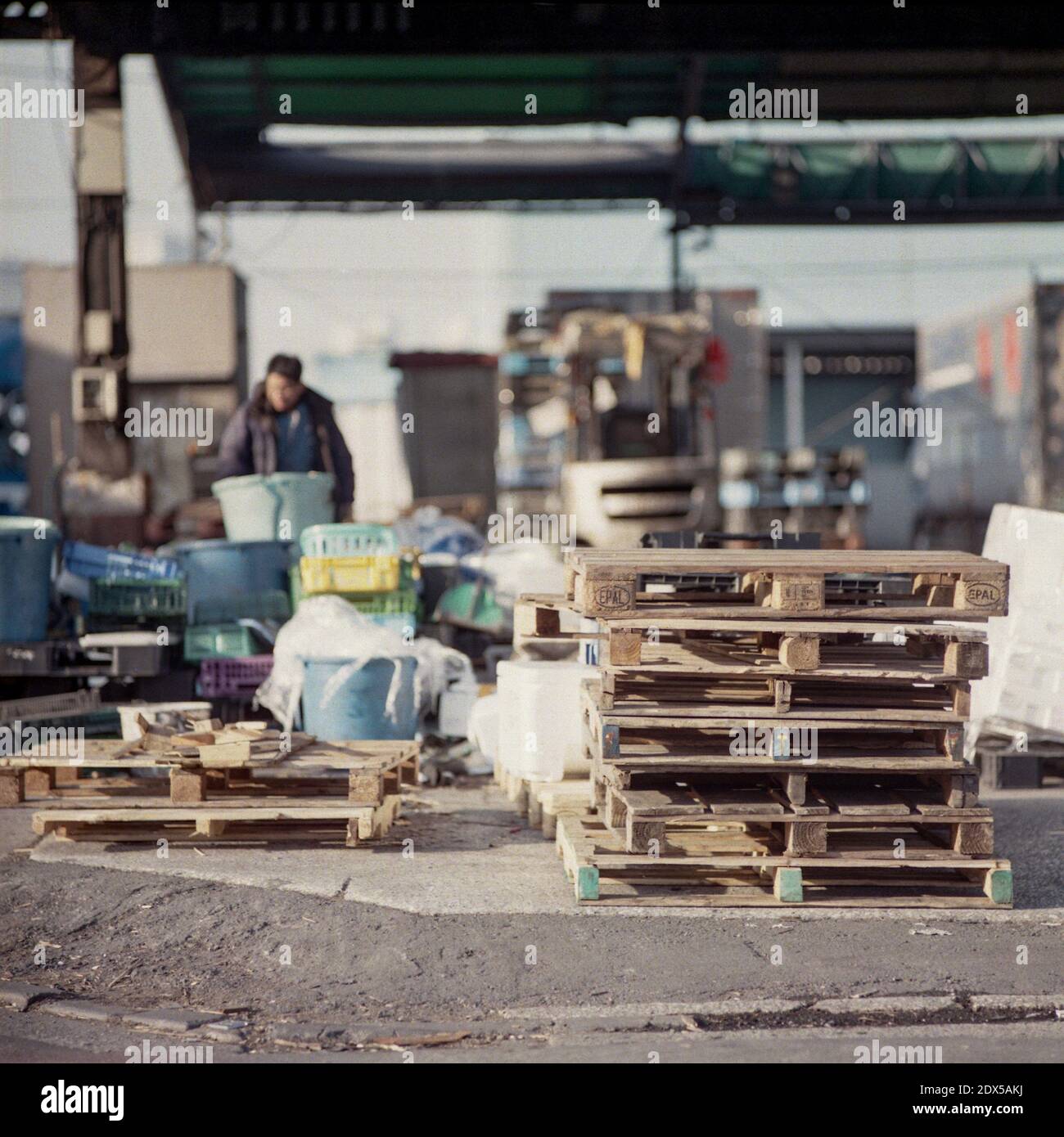 Stack Of Working At Industry Stock Photo - Alamy