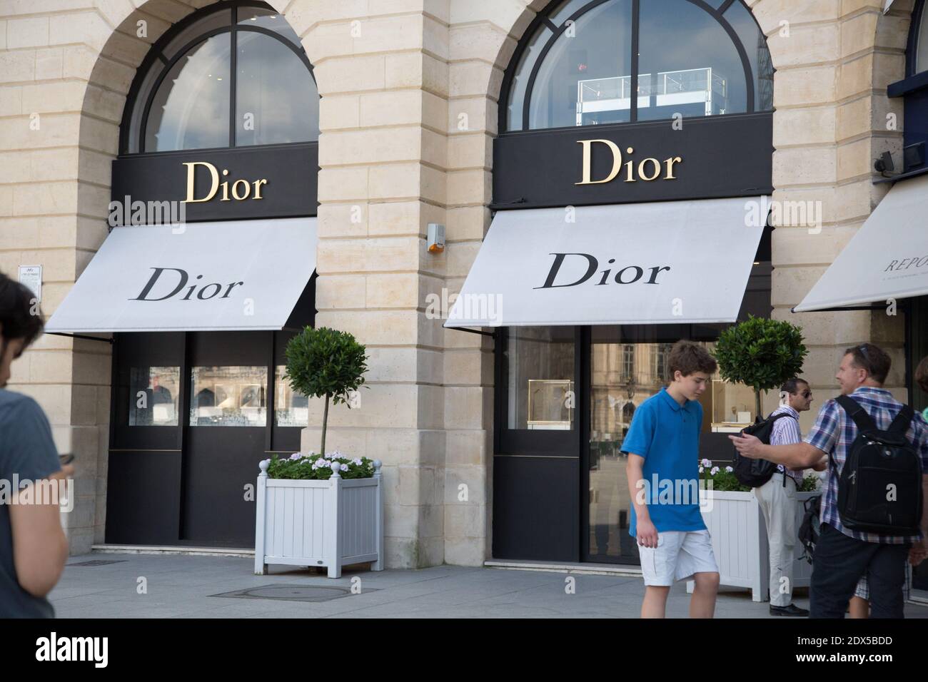 Outside view of Dior at Place Vendôme in Paris, France. July 25, 2014 ...