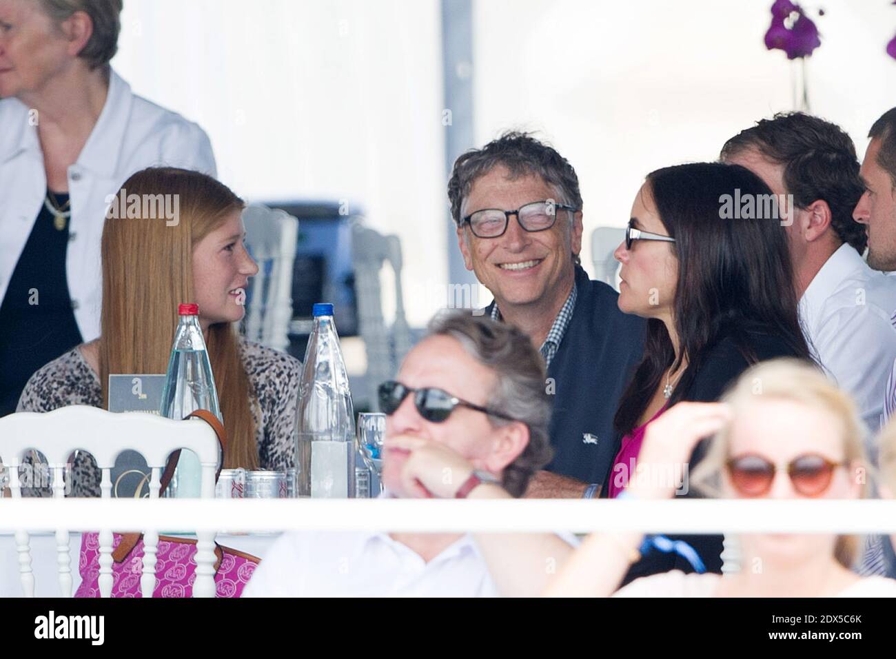 Bill Gates and his daughter Jennifer and his wife attending the ...