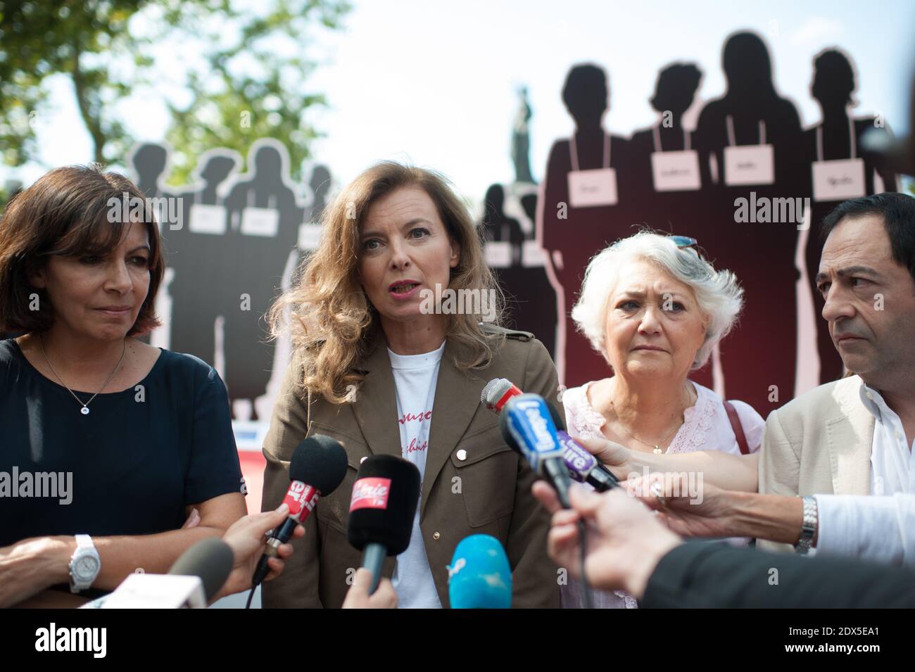 Paris mayor Anne Hidalgo and former French first lady Valerie ...