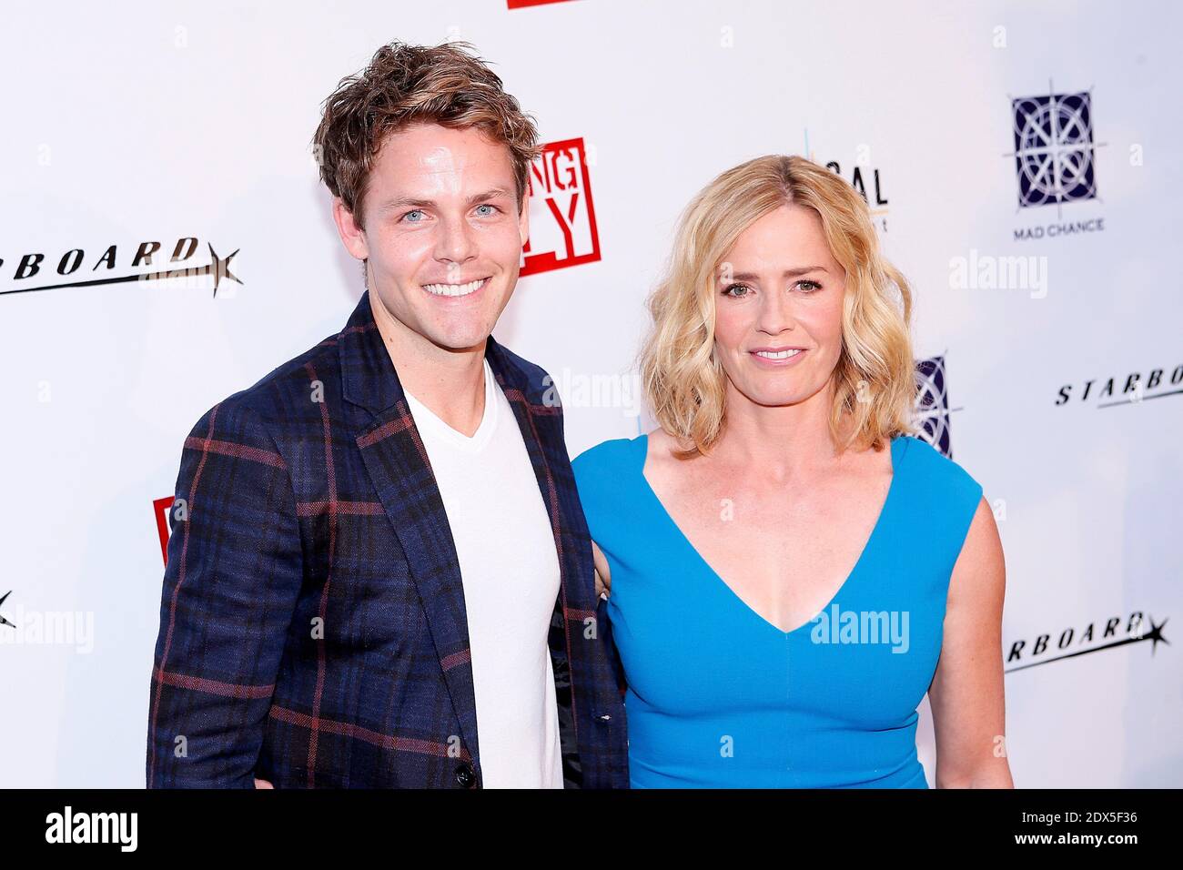 Lachlan Buchanan and Elisabeth Shue attend the premiere of Mad Chance's ...