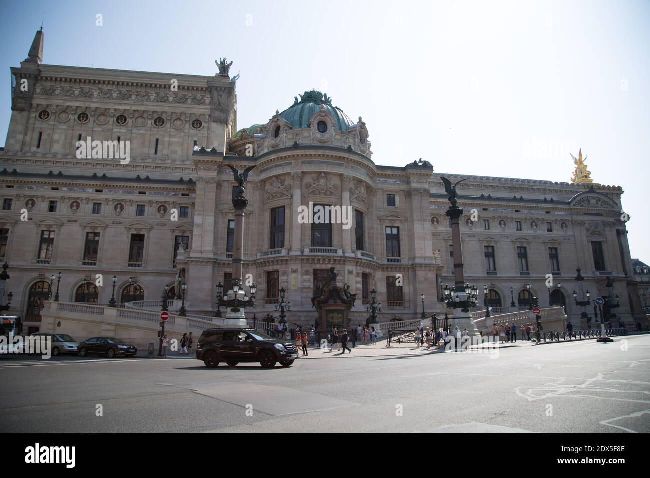 Outside view of the Opera Garnier, in Paris, France. July 30, 2014 ...