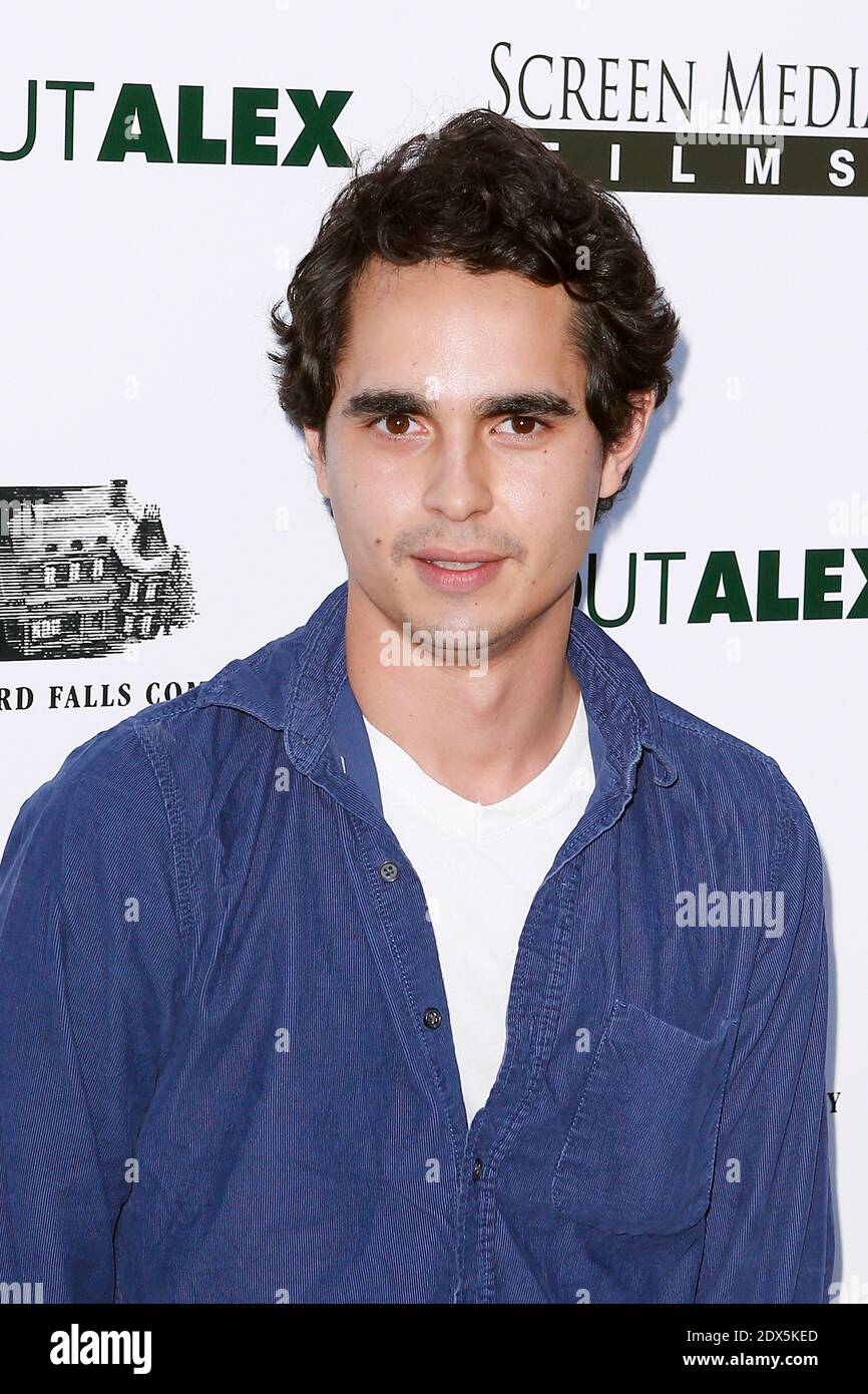 Max Minghella attends the premiere of About Alex at the ArcLight ...