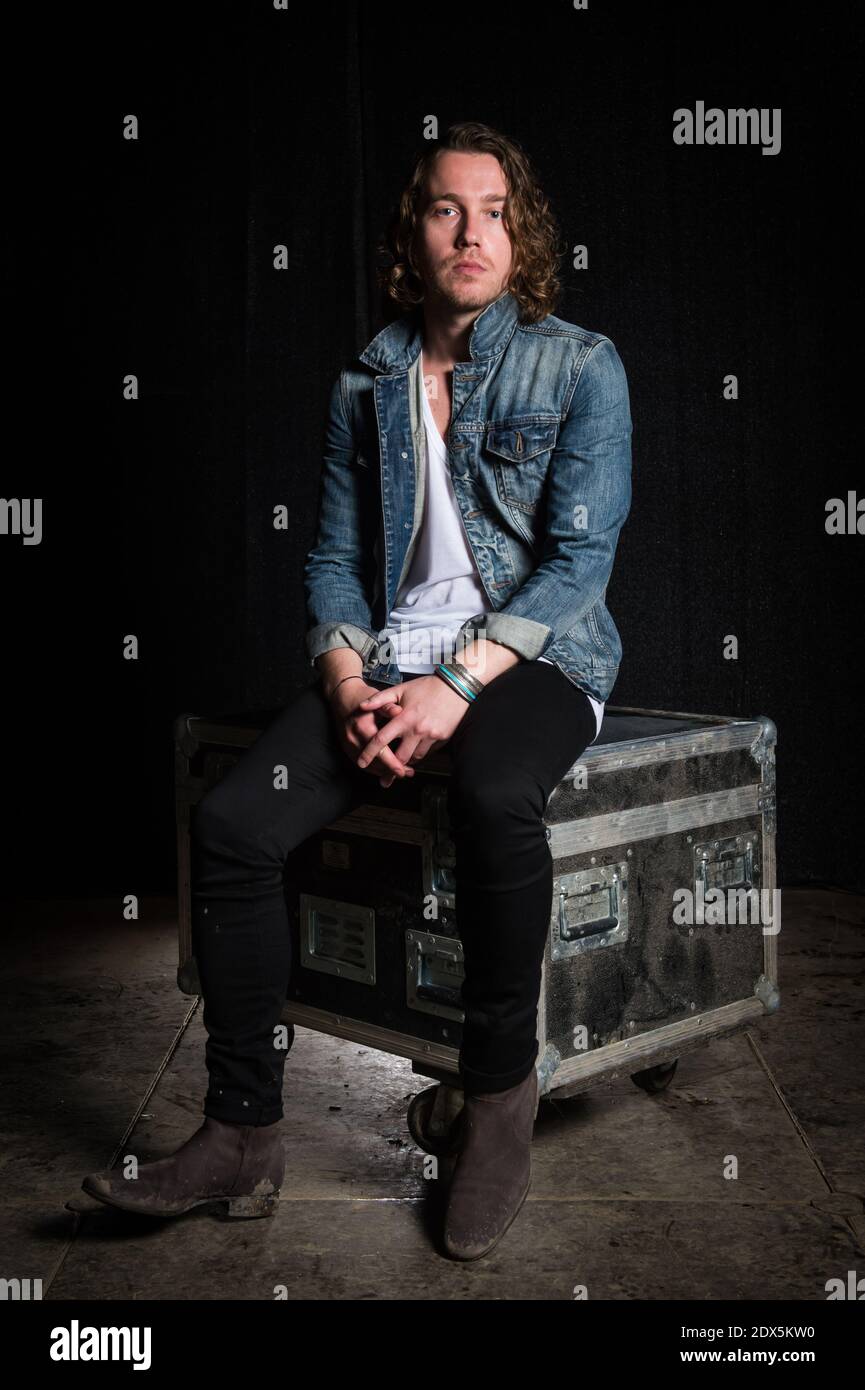 French singer Julien Dore perfoms live in concert at Paleo Festival in ...