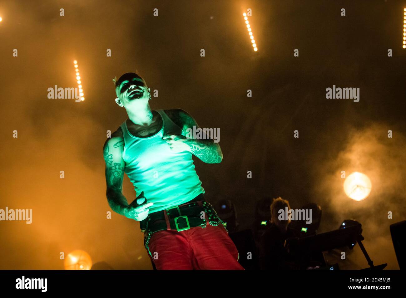 Prodigy performs in concert in Paleo Festival of Nyon, Switzerland on ...