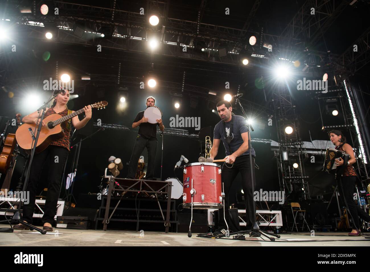 Les Ogres de Barback performs in concert in Paleo Festival of Nyon ...