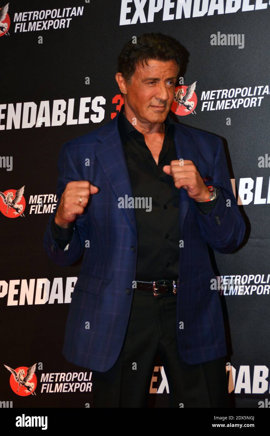 Sylvester Stallone at the premiere for the film Expendables 3 held at ...