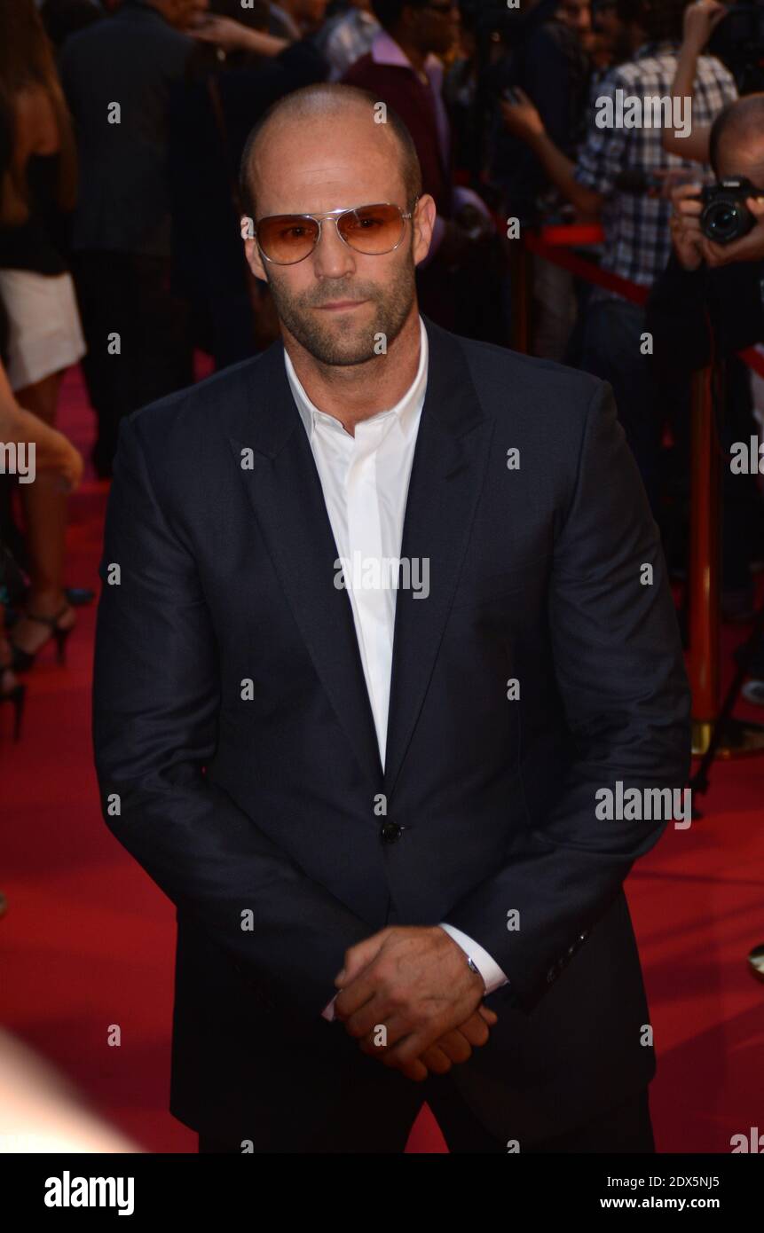 Jason Statham at the premiere for the film Expendables 3 held at the ...