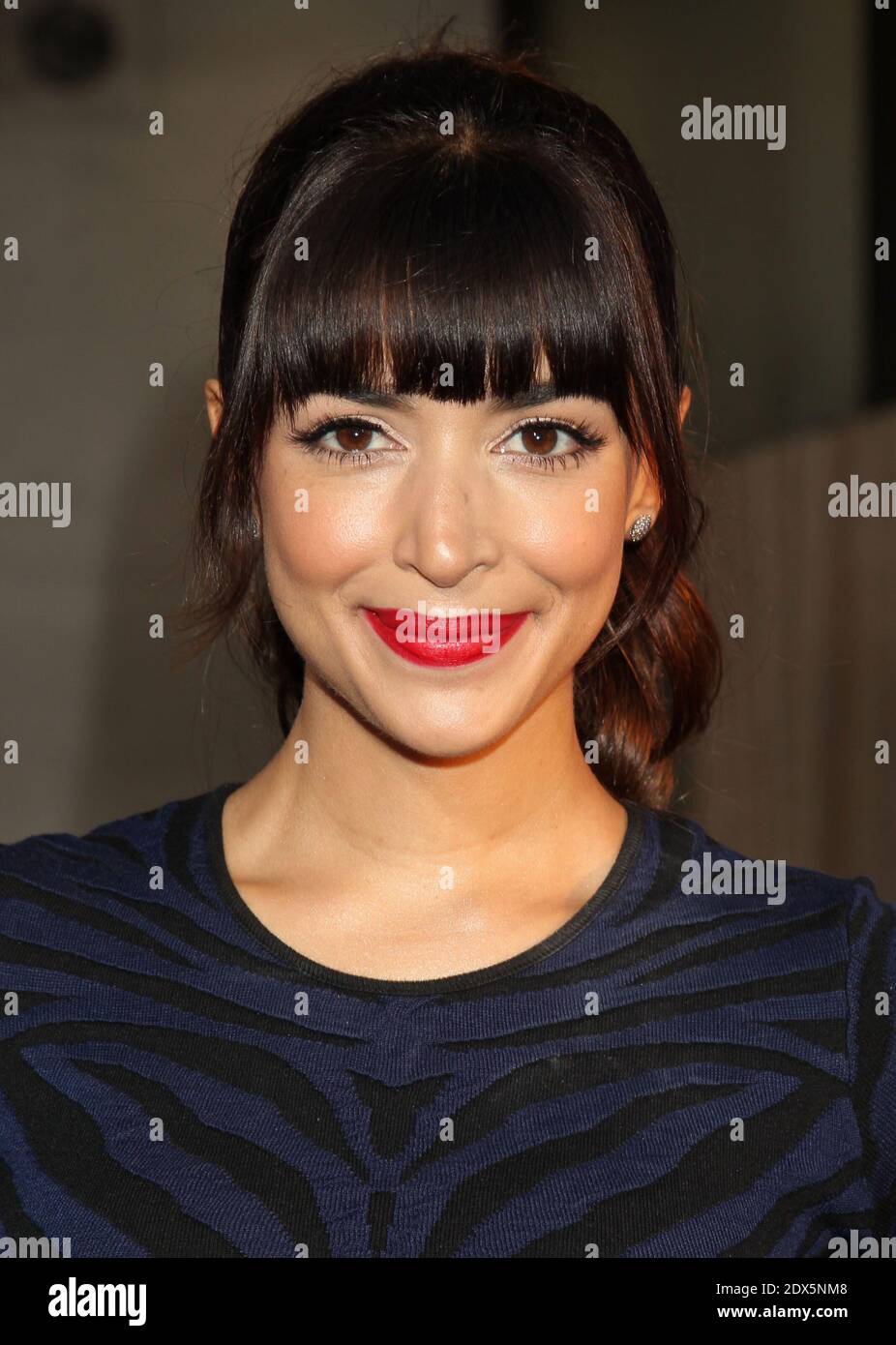 Hannah Simone, Twentieth Century Fox film premiere for Let's Be Cops at ...