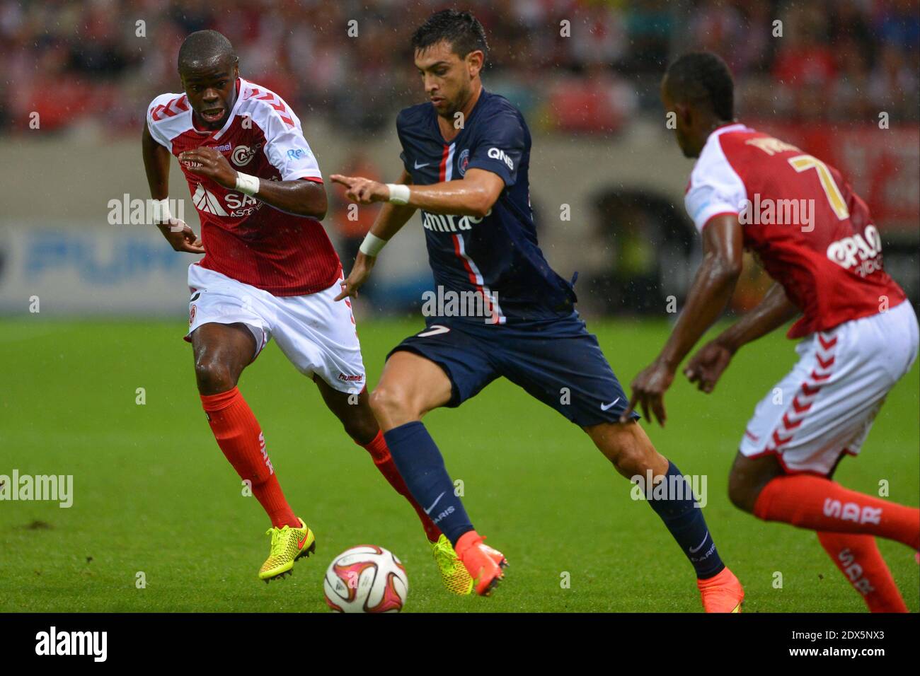 PSG Javier Pastore during the French First League soccer match, Reims ...