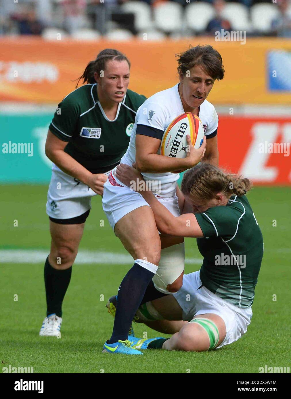 English Katy Mc Laren during the IRB Women's Rugby World Cup match ...