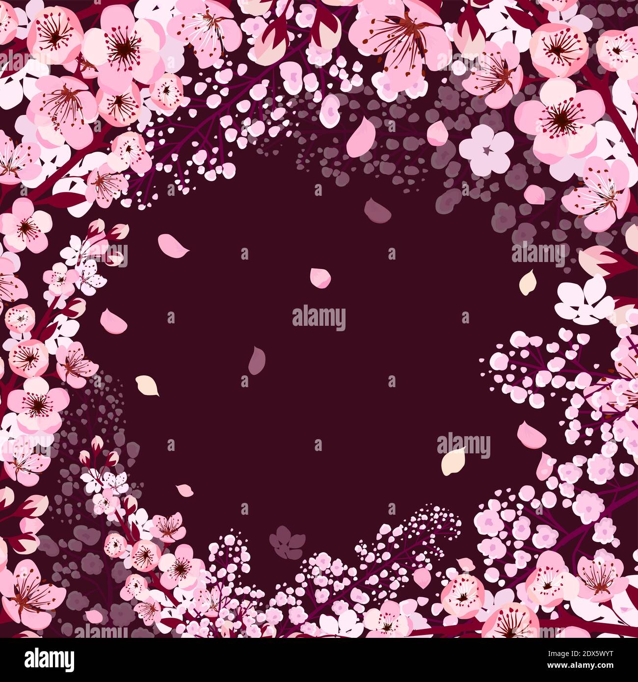 Japanese cherrytree Stock Vector Images - Alamy