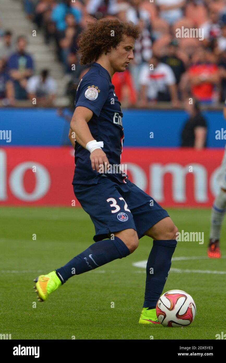 PSG's new player David Luiz during the French First League soccer match ...