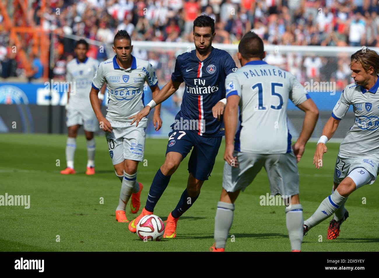 PSG's Javier Pastore during the French First League soccer match, Paris ...