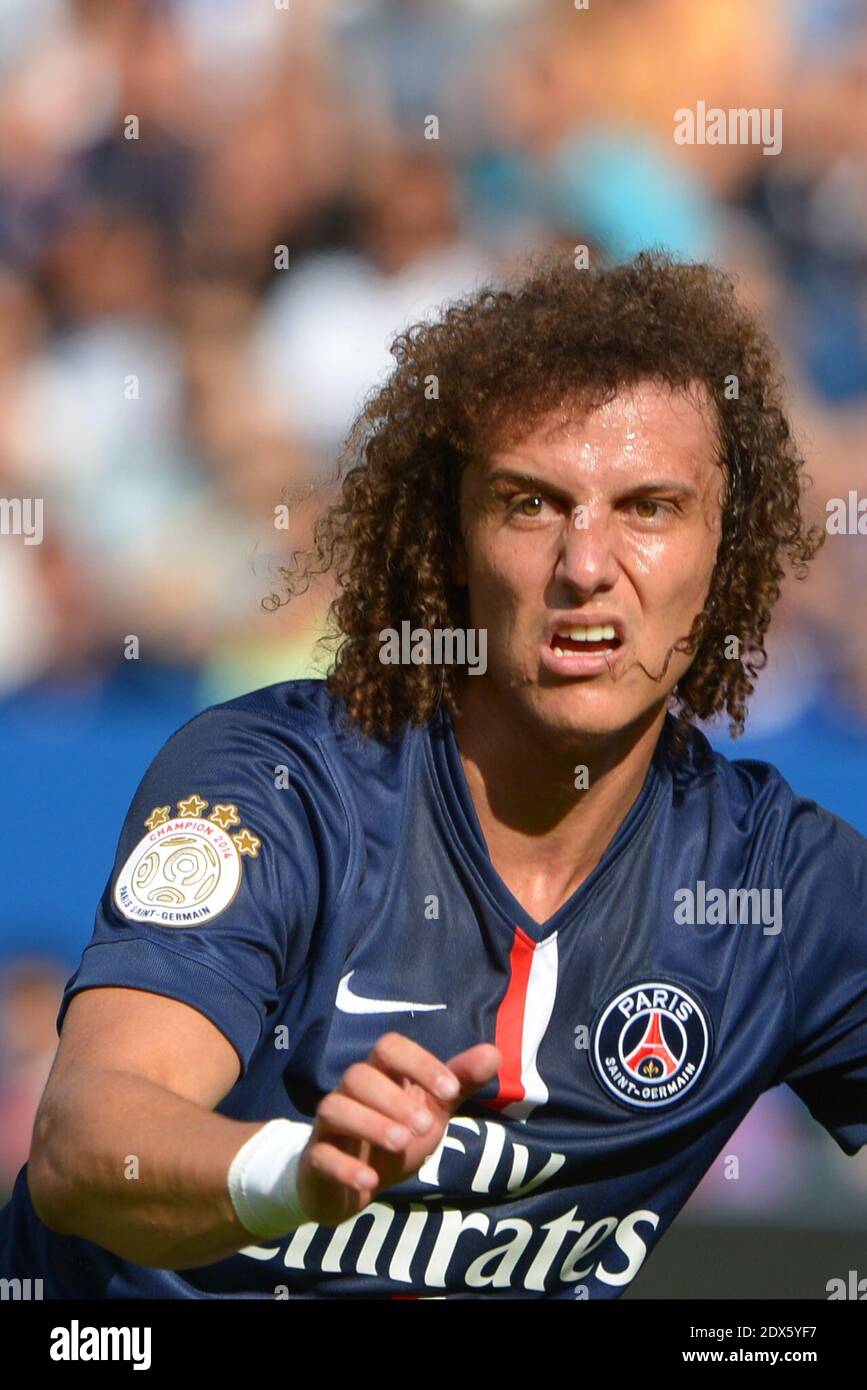 PSG's new player David Luiz during the French First League soccer match ...